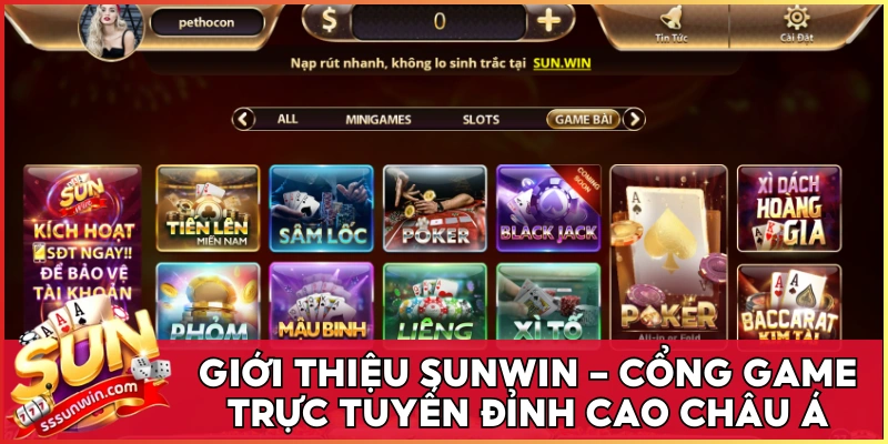 Giới Thiệu Sunwin - Cổng Game Trực Tuyến Đỉnh Cao Châu Á